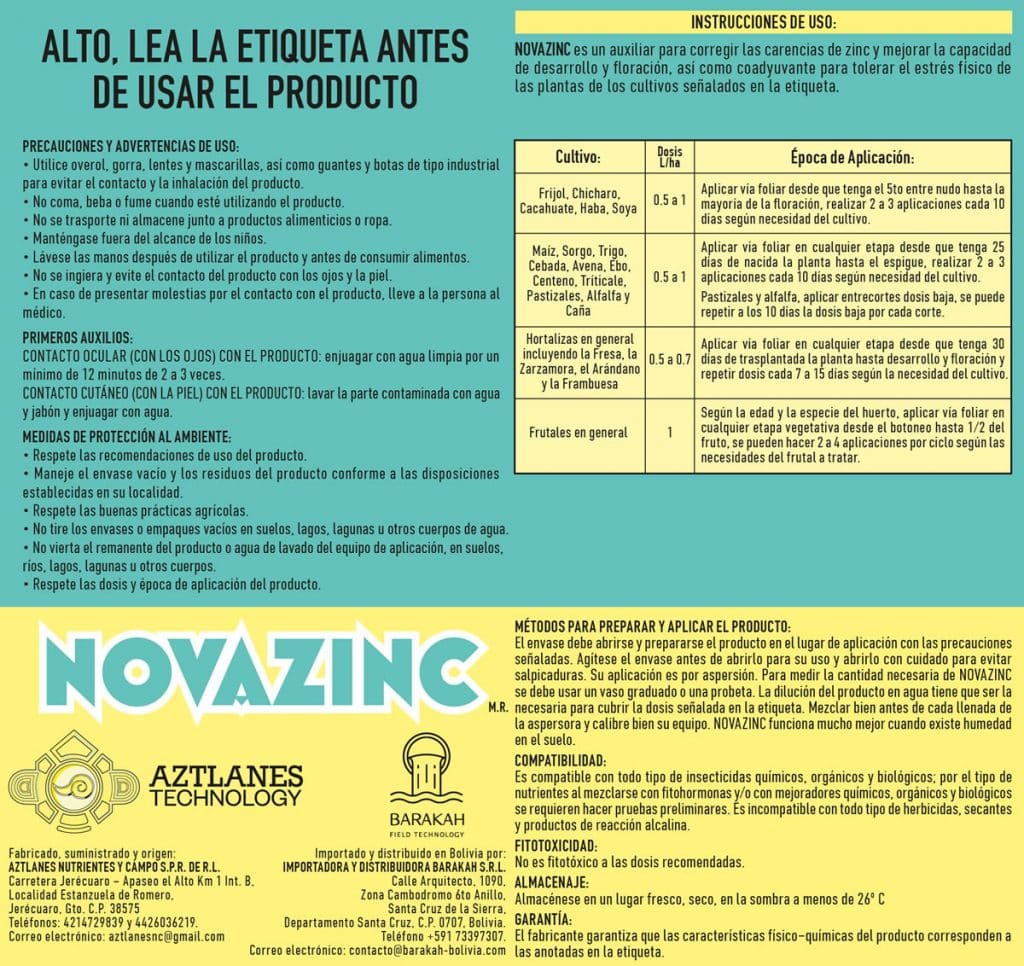 NOVAZINC – Aztlanes Technology México